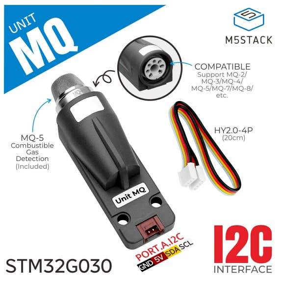 Unit MQ Combustible Gas Sensor - M5Stack | Mouser